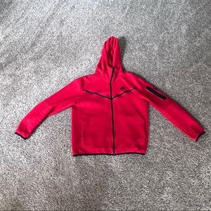 Nike | Shirts | Nike Red Tech Fleece Set | Poshmark
